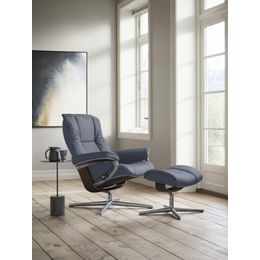 Relaxsessel stressless, B:83cm H:102cm T:74cm, blau, Leder PALOMA: PALOMA ist ein durchgef&auml;rbtes Semianilin-M&ouml;belleder mit nat&uuml;rlicher Narbung.,