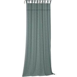 Vorhang WIRTH, B:150cm H:345cm, gr&uuml;n, Baumwolle, Leinen, Modal, Wohnzimmer, Gardinen, "Wiessee", nach Ma&szlig;