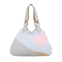 Damen Henkeltasche "Izzy Medium Limited Sunny Morning", Fritzi aus Preussen, wei&szlig;, Baumwolle, mehrfarbig, Taschen, mit tollem Print und soften Farben