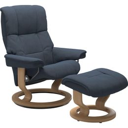 Relaxsessel stressless, B:79cm H:101cm T:73cm, blau, Leder BATICK: BATICK ist ein leicht korrigiertes, durchgef&auml;rbtes und genarbtes M&ouml;belleder, bei