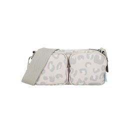 Damen Schultertasche "Donny Cross Long", Fritzi aus Preussenbeige, Baumwolle, unifarben, Taschen, mit zwei aufgesetzten Vordertaschen