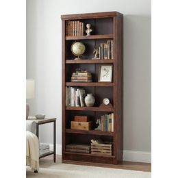B&uuml;cherregal OTTO HOME, B:80cm H:185cm T:29cm, braun, Massivholz, Wohnzimmer, Regale, "Soeren Regal B/T/H: 80/29/185 cm, 6 F&auml;cher", aus massiver