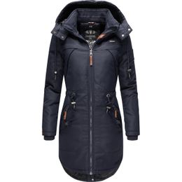 Marikoo Damen Wintermantel "Kamii", blau, Gr. S, Oberstoff: 100% Nylon. Futter: 100% Polyester. Wattierung: 100% Polyester. &Auml;rmelfutter: 100%