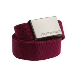 Urban Classics Damen H&uuml;ftg&uuml;rtel "Urban Classics Unisex Canvas Belt"burgundy, 100% Polyester, G&uuml;rtel