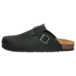 Lico Herren Clog "Pantolette Bioline Clog Soft", Gr. 40, schwarz, Synthetik, Schuhe