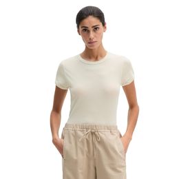 Marc O'Polo MARC O'POLO Damen T-Shirt "aus Organic Cotton"grau silk, Basic, Gr. L, unifarben, Obermaterial: 100% Baumwolle, Shirts