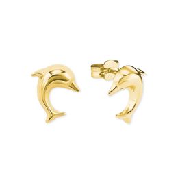 Amor Damen Paar Ohrstecker "9979356", Gelbgold 585, gold, Gelbgold 585, Ohrringe