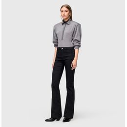 MAC Damen Bootcut-Jeans "BOOT", schwarz, Gr. 34, unifarben, Denim/Jeans, Obermaterial: 89% Baumwolle, 8% Polyester, 3% Elasthan, Jeans, im