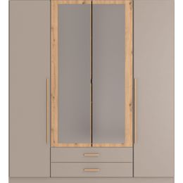 Kleiderschrank wimex, B:180cm H:199cm T:58cmsaharagrau, abgesetzt artisan eiche nachbildung, Holzwerkstoff, Ankleidezimmer, Schr&auml;nke, "Marburg
