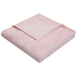 Wohndecke OTTO HOME, B:130cm L:180cm, rosa, Kunstfaser, Wohndecken, "Jil", aus super weichem Kuschelfleece, Kuscheldecke, Premium Qualit&auml;t