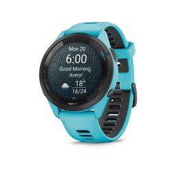 Garmin Smartwatch "FORERUNNER 265 mit Silikon-Armband 22 mm", 1,3 &prime;&prime;t&uuml;rkis, schwarz, t&uuml;rkis, Smartwatches