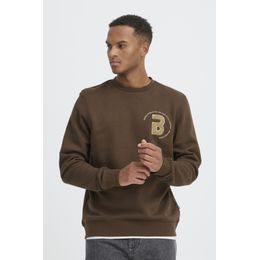 Blend Herren Rundhalspullover "BHFlorian"slate schwarz, Gr. XXL, unifarben, Sweatware, 50% Baumwolle, 50% Polyester, Pullover, L&auml;ssiger Sweatpullover