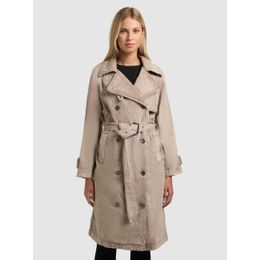 Khujo Damen Trenchcoat "ENZA"latte braun, Gr. M, Web, 100% Baumwolle, M&auml;ntel