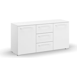 Kombikommode Rauchalpinwei&szlig;, Schlafzimmer, Sideboards, "Kommode Sideboard W&auml;scheschrank Schrank SKAT PURE", mit 1 T&uuml;r und 4 Schubladen in