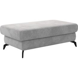 Sit & More Polsterhocker SIT & MORE, B:121cm H:45cm T:67cm, silber, 95%Polyester 5%Polyamid, Hocker, "Bolero"