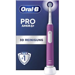 Oral-B Kinder Elektrische Zahnb&uuml;rste "Oral-B Pro Junior Elektrische Zahnb&uuml;rste, Lila", lila, Elektrozahnb&uuml;rsten, Drucksensor