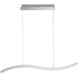 NOVA LUCE LED-H&auml;ngeleuchte "AURELIA", 1, H: 150cm, 1 Stk., silber, Leuchten