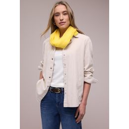 Street One Damen Loopbloom gelb, unifarben, Stoff, 100% Viskose, Modet&uuml;cher, zart