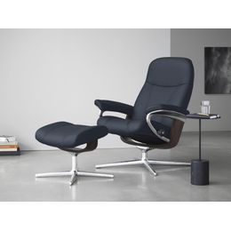 Relaxsessel stressless, B:91cm H:102cm T:79cm, blau, Leder PALOMA: PALOMA ist ein durchgef&auml;rbtes Semianilin-M&ouml;belleder mit nat&uuml;rlicher Narbung.,