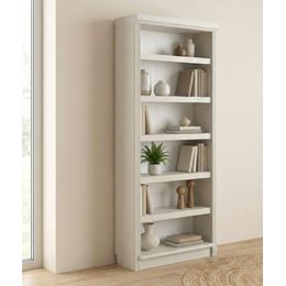 B&uuml;cherregal OTTO HOME, B:80cm H:185cm T:29cmwei&szlig;, Massivholz, Wohnzimmer, Regale, "Soeren", aus massiver Kiefer, FSC-zertifiziert, Tiefe 29 cm