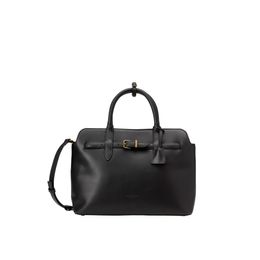 Marc O'Polo MARC O'POLO Damen Shopper "aus edlem Rindleder", schwarz, Leder, unifarben, Taschen