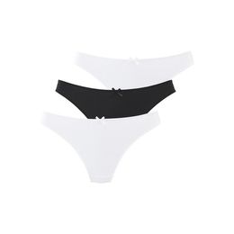 PETITE FLEUR BY LASCANA String schwarz Gr. 44/46 f&uuml;r Damen