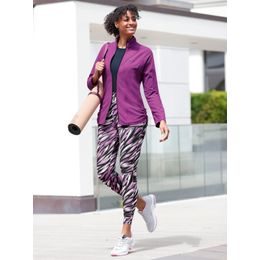 Catamaran Sports Damen Sporthose mit grafischem Druck, violett-schwarz-gemustert, Gr&ouml;&szlig;e 36/38