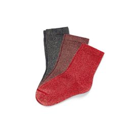 Tchibo - 3 Paar Kinder-Glitzersocken - M&auml;dchen - Gr. 39-42 - dunkelblau