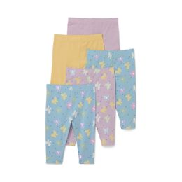 Tchibo - 5 Kinder-Leggings - Baby - Gr. 86/92 - blau/print