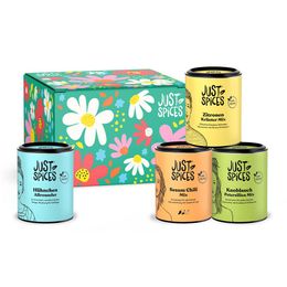 Just Spices Blumen Gew&uuml;rzbox - Gew&uuml;rzmischungen | 100% nat&uuml;rliche Zutaten | Gew&uuml;rzsets | Geschenkideen