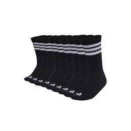 Kurzsocken adidas originals "Socken 3-Stripes Cushioned Sportswear Crew Socks 9P 9er Pack", Damen, Gr. 37-39, schwarz, Obermaterial: 59% Baumwolle CO. 37% Polyester PES. 3% Elasthan EL. 1% Polyamid PA., Socken Kurzsocken