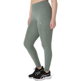 Lauftights asics "asics CORE TIGHT", Damen, Gr. L, N-Gr, monument blau, Stoff, Obermaterial: 79% Polyester, 21% Elasthan, Hosen Lauftights