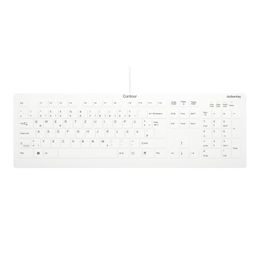Cherry Tastatur "AK-C8112", wei&szlig;, B:4cm H:47cm T:20cm, Tastaturen, Tastatur