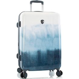 Hartschalen-Trolley Heys "Tie-Dye blau, 66 cm", Damen, Gr. B/H/T: 45cm x 66cm x 29cm 82 l, blau, Polycarbonat-Verbundwerkstoff, Koffer Hartschalen-Trolley, Heys Hartschalen-Koffer Volumenerweiterung