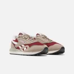 Trainingsschuh Reebok CLASSIC "CLASSIC NYLON 89", Damen, Gr. 40, grainygrau, schwarzberry, chalk, Leder, Synthetik, Textil, Schuhe Trainingsschuh