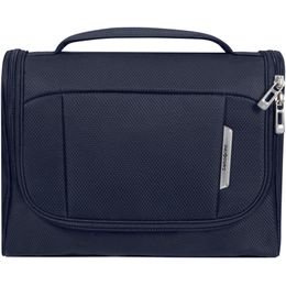 Kulturbeutel Samsonite "VAYCAY", Damen, Gr. B/H/T: 26,5cm x 18,5cm x 11,5cm, blau (midnight blau), PET, unifarben, Taschen Kulturbeutel, Kosmetiktasche Reisekosmetiktasche Beauty-Bag mit Tragegriff