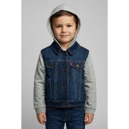 Jeansjacke LEVI'S KIDS "INDIGO JACKET", Jungen, Gr. 18M (86), blau (indigo dusk), Denim/Jeans, Obermaterial: 81% Baumwolle, 18% Polyester, 1% Elasthan, Jacken Jeansjacke, for Baby BOYS
