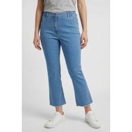 7/8-Jeans KjBRAND "KJBBetty Cropped", Damen, Gr. 48, N-Gr, denim bleached, Denim/Jeans, Obermaterial: 71% Baumwolle, 25% Polyester, 4% Elasthan, bequem 7/8-L&auml;nge, Jeans 7/8-Jeans, Hochelastisches Material, beh&auml;lt die sch&ouml;ne Form ohne auszubeulen