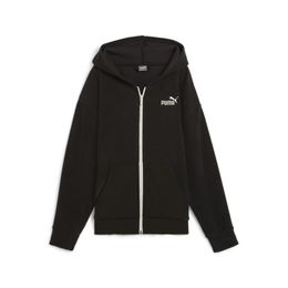 Kapuzensweatshirt Puma "ESS ELEVATED WINTERIZED FZ HOODIE", Damen, Gr. S, schwarz (Puma schwarz), Fleece, Obermaterial: 100% Polyester, unifarben, comfort fit normal, angesetztes B&uuml;ndchen, Sweatshirts Kapuzensweatshirt, mit durchgehendem Rei&szlig;verschluss, mit gro&szlig;er K&auml;ngurutasche