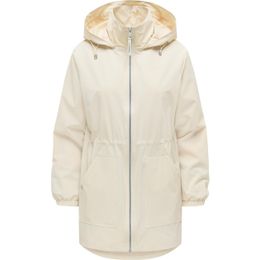 Kurzmantel Ragwear "Kurzmantel Brona", Damen, Gr. S, beige (ecru), Obermaterial: 100% Polyester PES., M&auml;ntel Kurzmantel