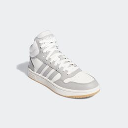 Sneaker adidas Sportswear "HOOPS 3.0 MID CLASSIC", Damen, Gr. 38,5, wei&szlig; (cloud wei&szlig;, grau two, gum 3), Synthetik, Textil, Schuhe Sneaker
