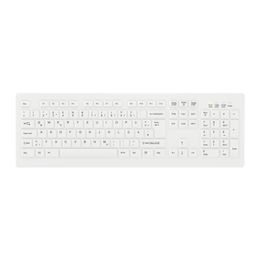 Cherry Tastatur "AK-C8100F-FU1-W/GE", wei&szlig;, B:20cm H:4cm T:47cm, Tastaturen, Tastatur