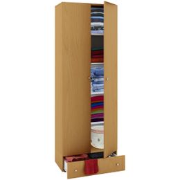 Kleiderschrank Vcm "Kleiderschrank Jugendschrank Vandol Dreht&uuml;ren S", braun (buche), B:70cm T:40cm, Obermaterial: 100% Holz Wood., Schr&auml;nke, Kleiderschrank
