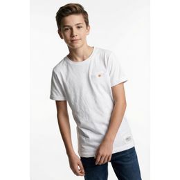 Kurzarmshirt name it "NKMVINCENT SS TOP F NOOS", Jungen, Gr. 134 (140), hellwei&szlig;, Jersey, Obermaterial: 100% Baumwolle, unifarben, regular fit normal, Rundhals, Shirts Kurzarmshirt, Baumwolle, Brusttasche