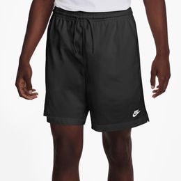 Shorts Nike Sportswear "Nike Club Men's Knit Shorts", Herren, Gr. 3XL, N-Gr, schwarz, wei&szlig;, Obermaterial: 100% Baumwolle, Hosen Shorts, atmungsaktives Material, relaxte Passform, mit Eingrifftaschen