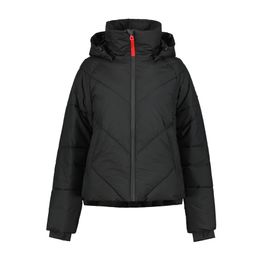 Skijacke Icepeak "D SKIJACKE DOWNLOOK EASTPORT", Damen, Gr. 46, schwarz, Obermaterial: 100% Polyester, Jacken Skijacke, f&uuml;r Wintersport, aus Polyester, sportlicher Stil