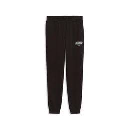 Trainingshose Puma "ESS LOGO LAB STORY 1 SWEATPANTS TR CL", Herren, Gr. XL, N-Gr, Puma schwarz, Sweatware, Obermaterial: 68% Baumwolle, 32% Polyester, bedruckt, regular fit normal, Hosen Trainingshose, Regular Fit, sportlicher Stil, mit Eingrifftaschen