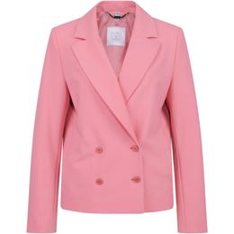 Kurzblazer Sportalm KITZB&Uuml;HEL, Damen, Gr. 38, gr&uuml;n (pink dawn), Web, Obermaterial: 67% Polyester, 29% Viskose, 4% Elasthan, clean, unifarben, figurbetont, Blazer Kurzblazer, mit Kn&ouml;pfen