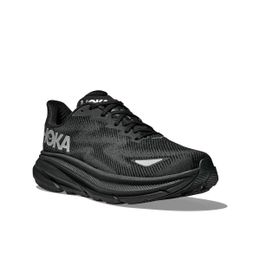 Laufschuh Hoka One One "CLIFTON 9 GORE-TEX", Herren, Gr. 46, schwarz, schwarz, Synthetik, Textil, Schuhe Laufschuh, wasserdicht
