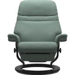 Relaxsessel stressless "Sunrise", gr&uuml;n (aqua gr&uuml;n paloma), B:79cm H:103cm T:78cm, Leder BATICK: BATICK ist ein leicht korrigiertes, durchgef&auml;rbtes und genarbtes M&ouml;belleder, bei dem die meisten Unebenheiten und Spuren in der Regel entfernt wurden.;Leder PALOMA: PALOMA ist ein durchgef&auml;rbtes Semianilin-M&ouml;belleder mit nat&uuml;rlicher Narbung.;ROHLEDER Stoff Q2 FARON: Ein fester zuverl&auml;ssiger Boucl&eacute; mit e